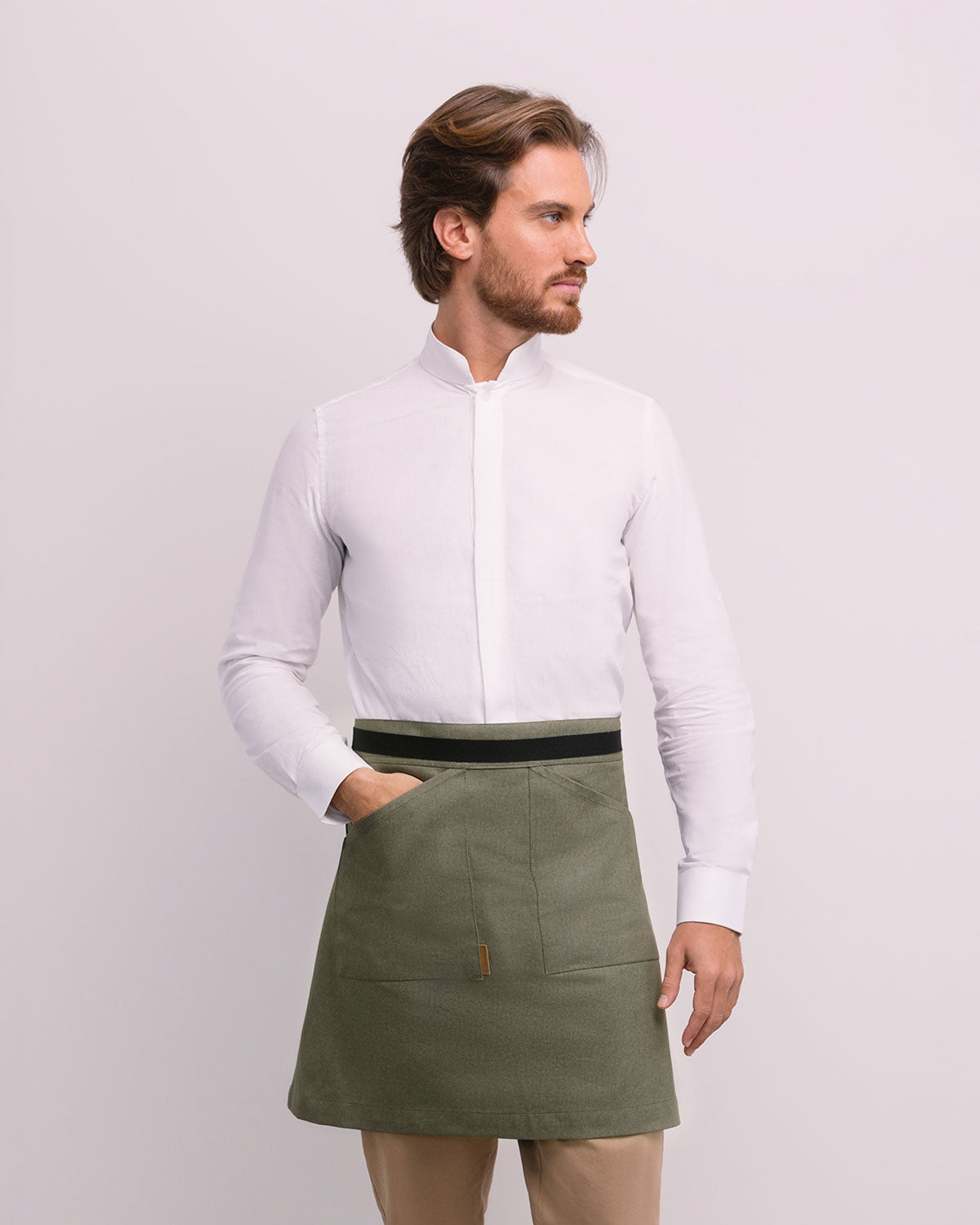 Avental Médio Portobello em Denim Verde