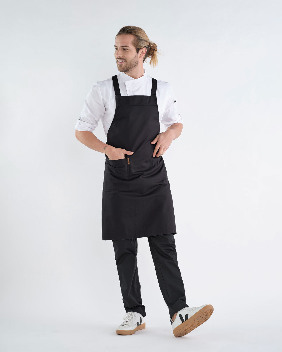 Capri Black Crossed Apron